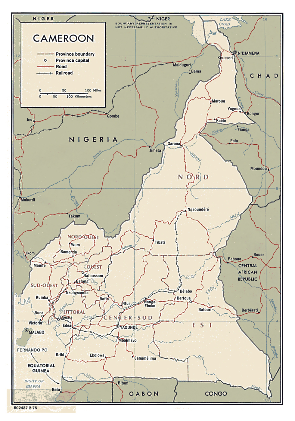 Detailed political map of Cameroon. Cameroun detailed political map ... Detailed political map of Cameroon. Cameroun detailed political map ...