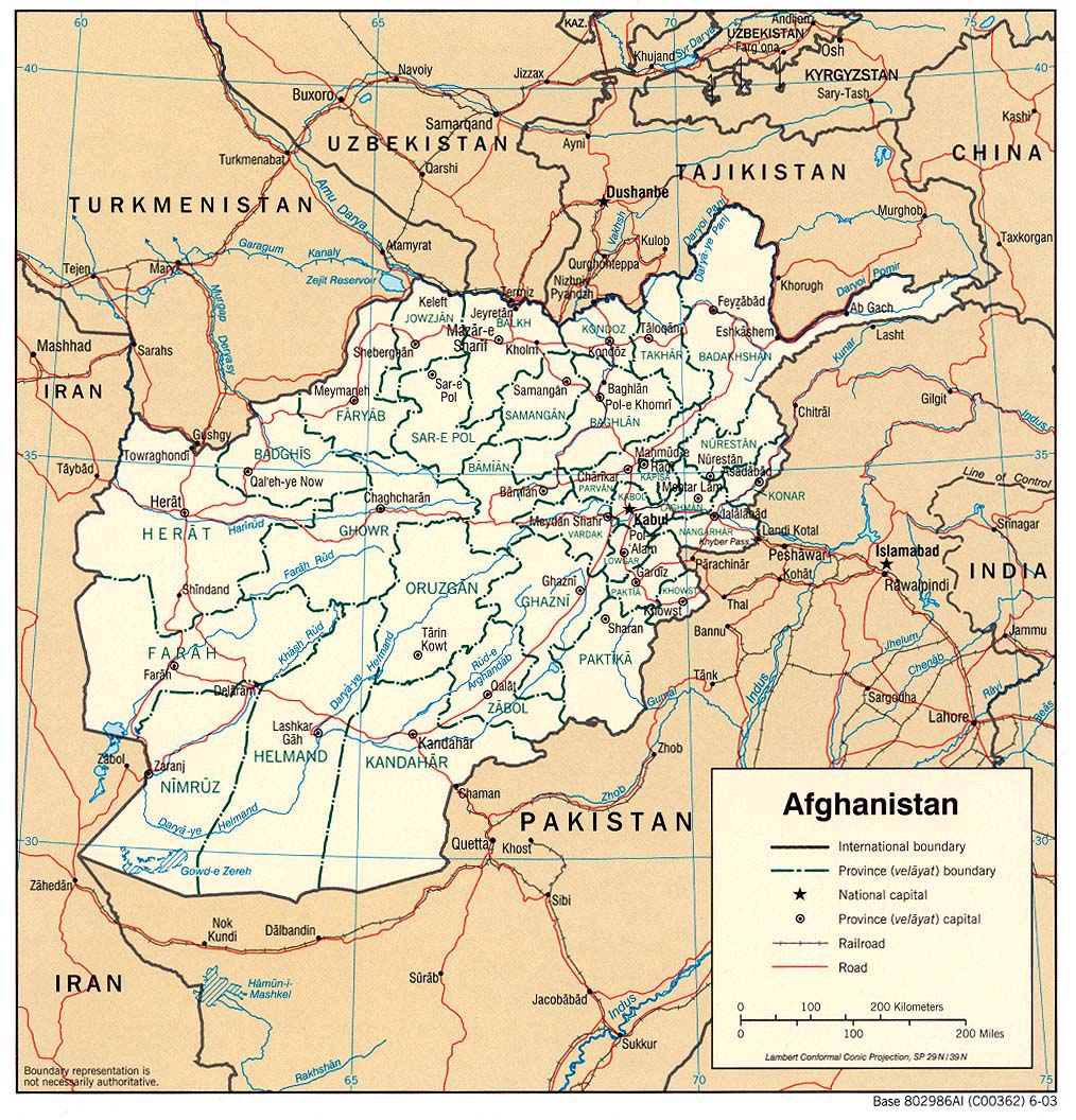 Detailed administrative and road map of Afghanistan. Afghanistan ... Detailed administrative and road map of Afghanistan. Afghanistan ...