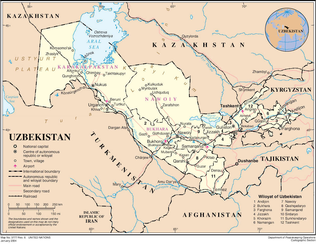 Large detailed road and administrative map of Uzbekistan. Uzbekistan ... Large detailed road and administrative map of Uzbekistan. Uzbekistan ...