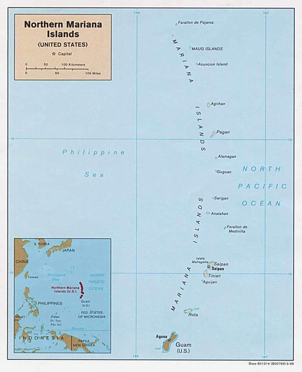 Mariana Islands Map