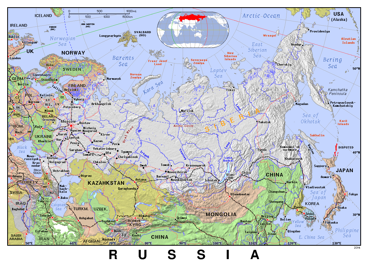 Political Map Of Russia Russia Political Map Vidianicom Maps Of Images ... Political Map Of Russia Russia Political Map Vidianicom Maps Of Images ...