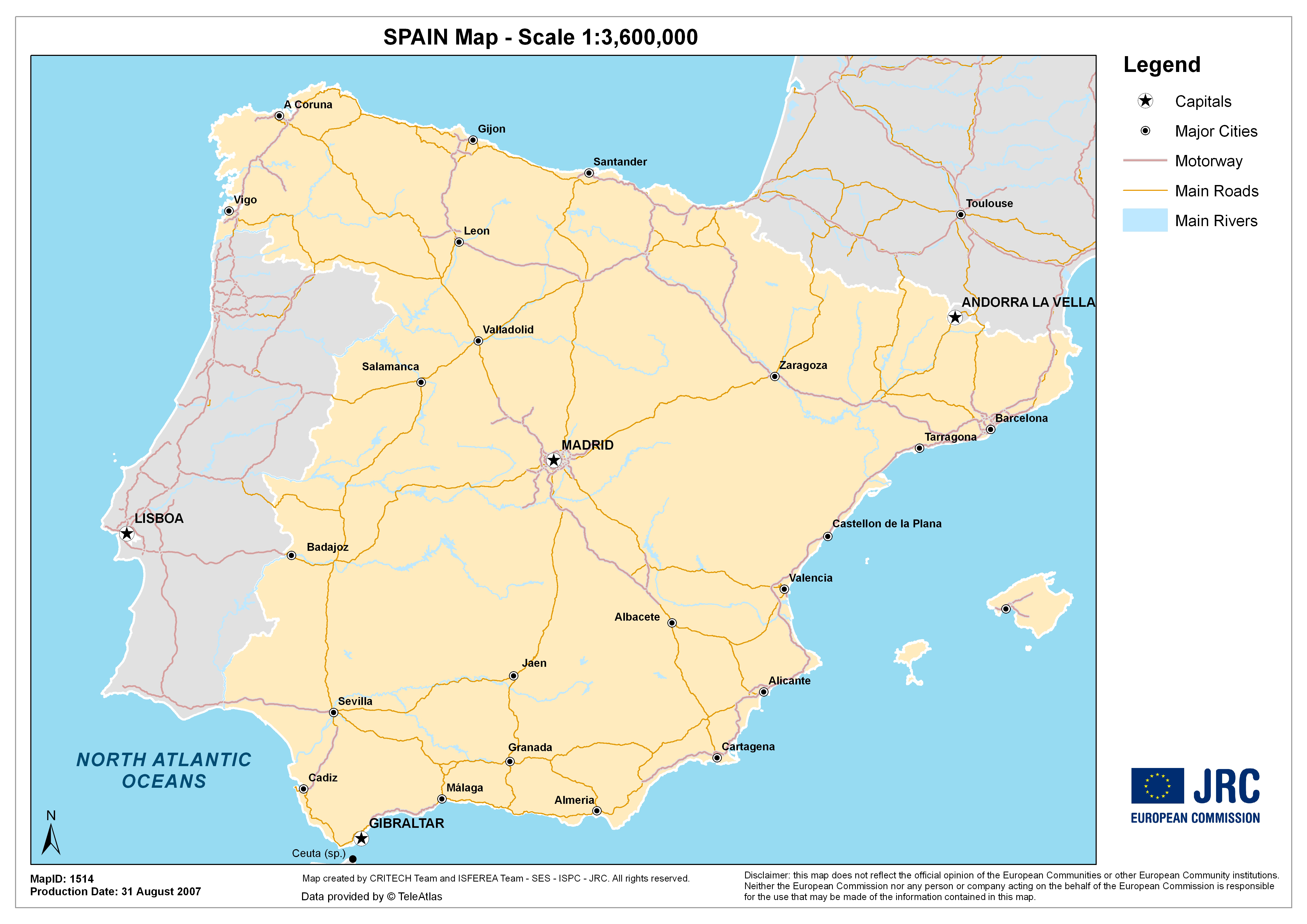 Large detailed map of Spain. Spain large detailed map | Vidiani.com ... Large detailed map of Spain. Spain large detailed map | Vidiani.com ...