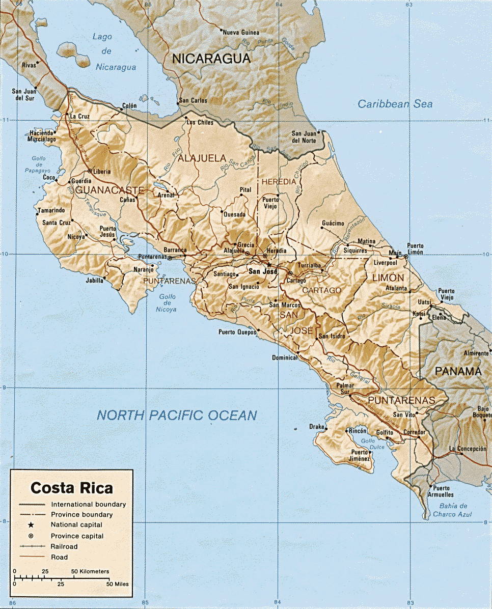 Large detailed political and administrative map of Costa Rica. Costa ... Large detailed political and administrative map of Costa Rica. Costa ...