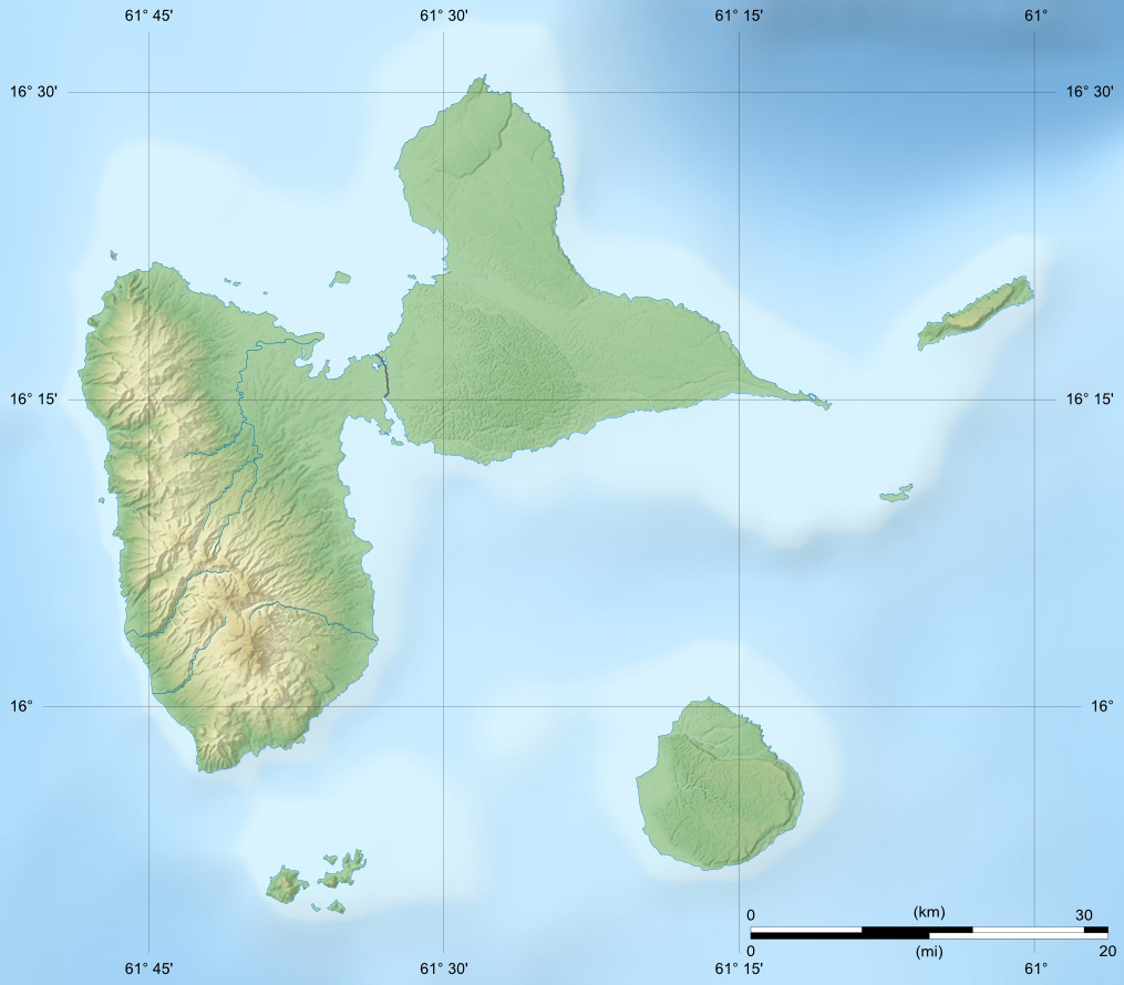 Large detailed relief map of Guadeloupe. Guadeloupe large detailed ... Large detailed relief map of Guadeloupe. Guadeloupe large detailed ...