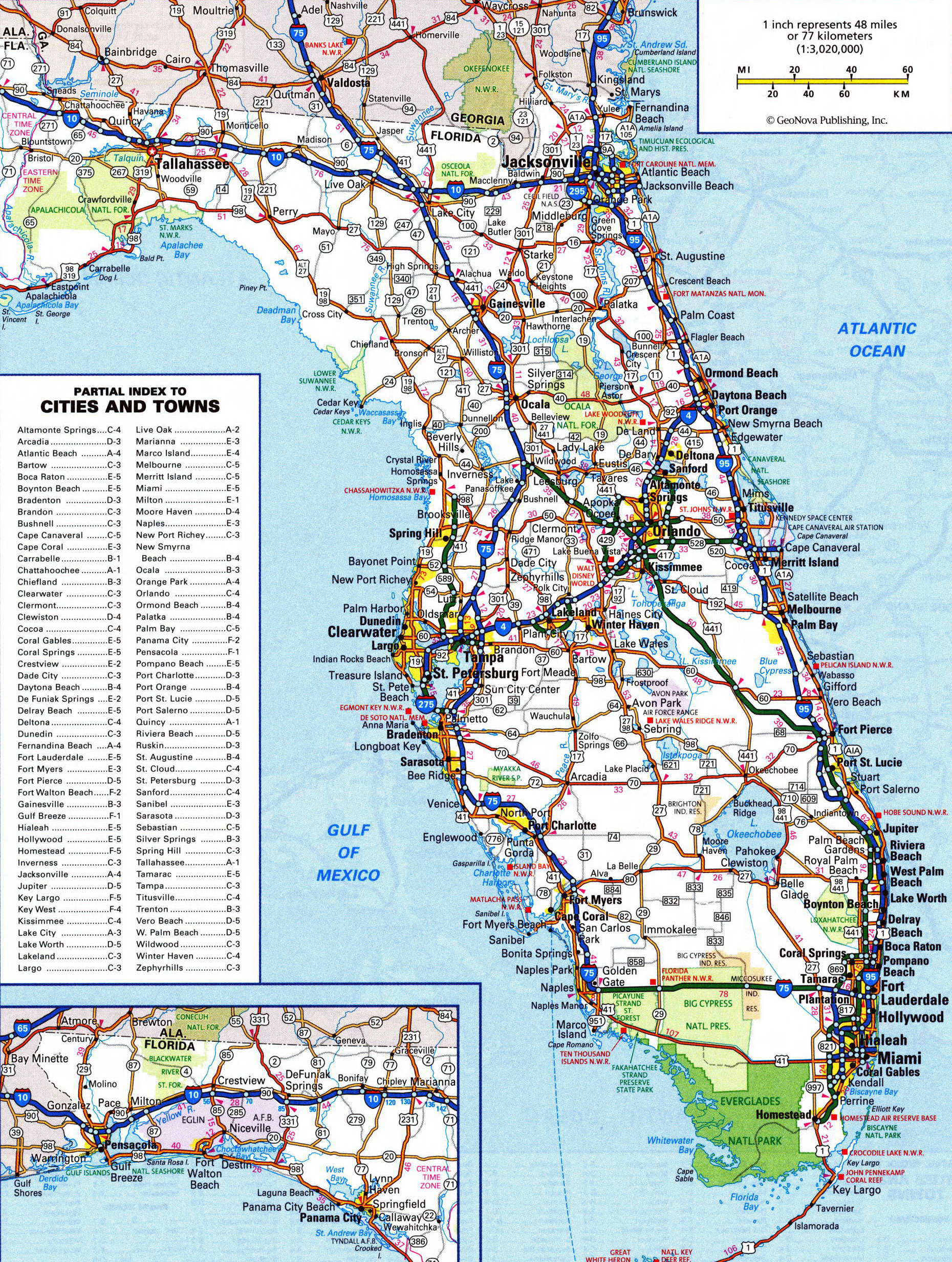 Large detailed roads and highways map of Florida state | Vidiani.com ... Large detailed roads and highways map of Florida state | Vidiani.com ...