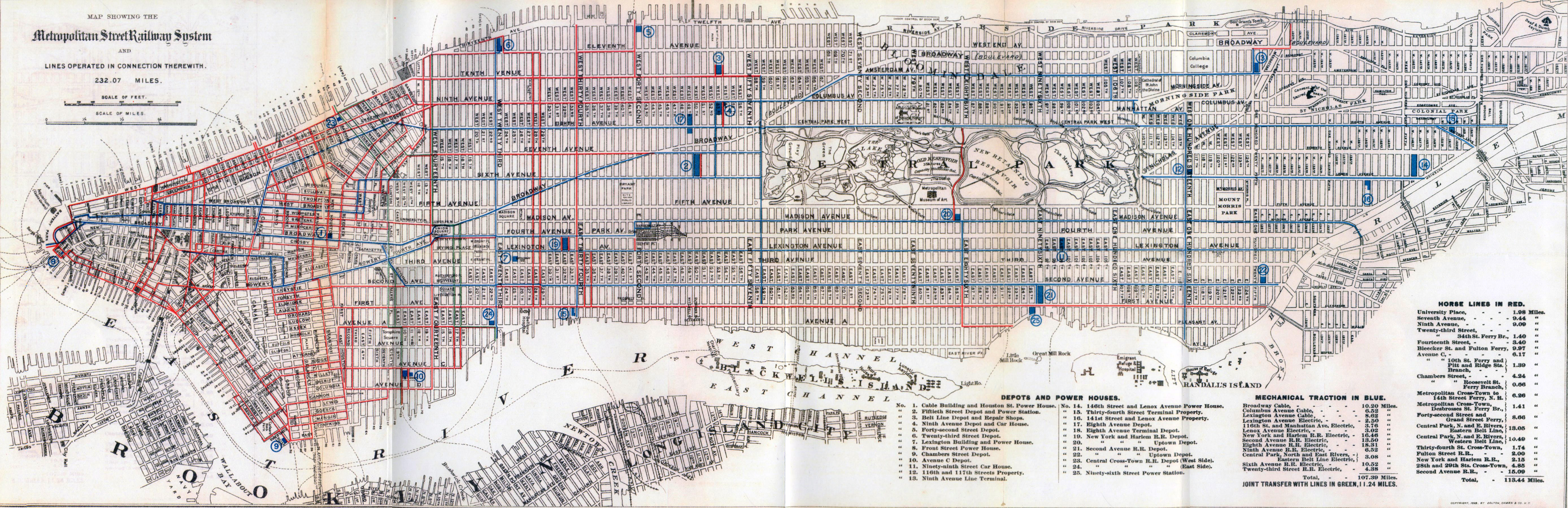 Large detailed street railways map of Manhattan – 1899. Manhattan large ... Large detailed street railways map of Manhattan – 1899. Manhattan large ...
